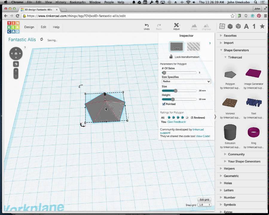 TinkerCAD - Shape Generators #1