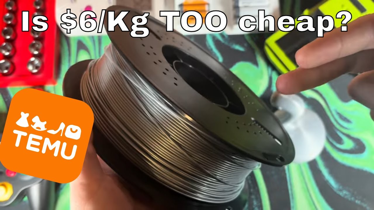 So Temu has $6 3D Printer Filament?