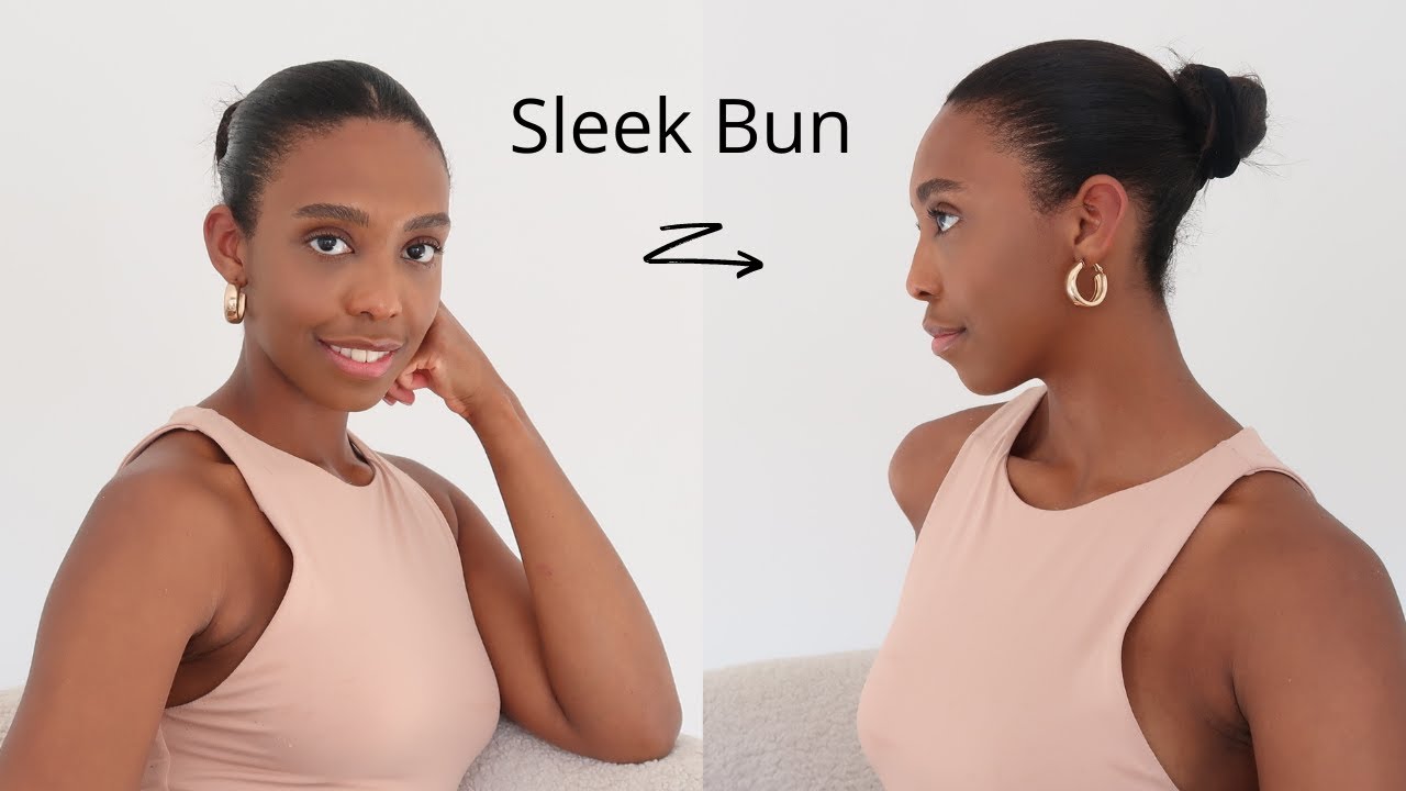 SLEEK BUN TUTORIAL | 5 minute 