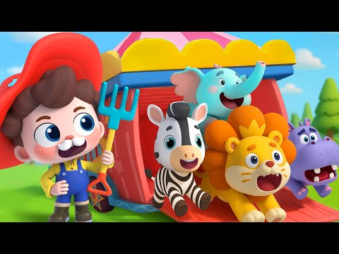 Old MacDonald Had a Farm | Learn Safari Animals | Nursery Rhymes & Kids Songs | BabyBus