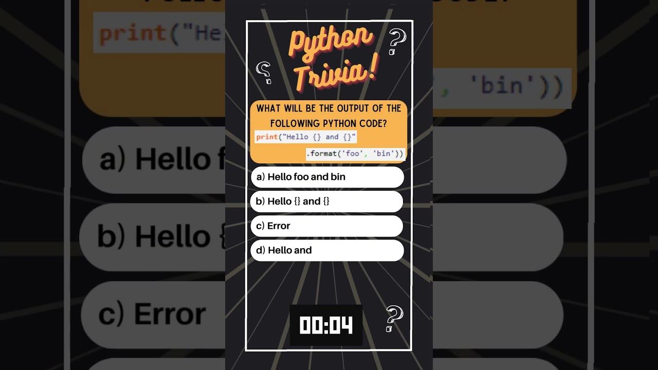 Python Trivia   String 69 #coding #python #techcommunity #shorts #trending #viral #datascience
