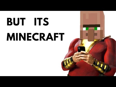 Shazam Experiments Glorious Powers 😎 But Its Minecraft - Shazam Movie