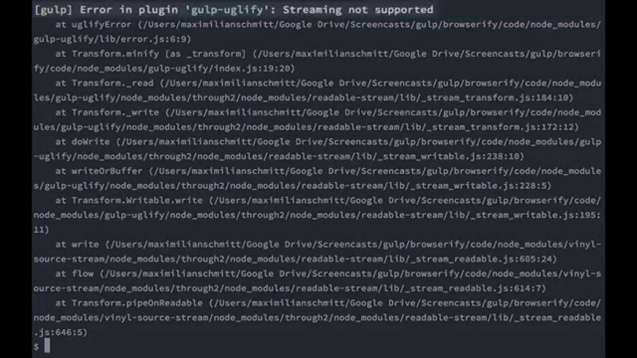 Using gulp with browserify without the plugin
