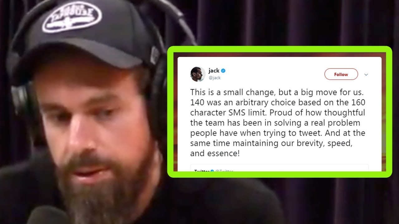 Why Twitter Doubled Its Character Limit | Joe Rogan and Jack Dorsey