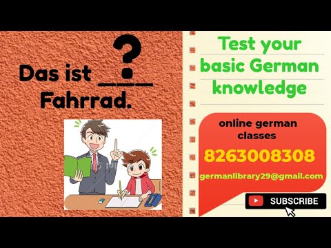 Test Your German Level | Basic A1 German Questions | Learn german