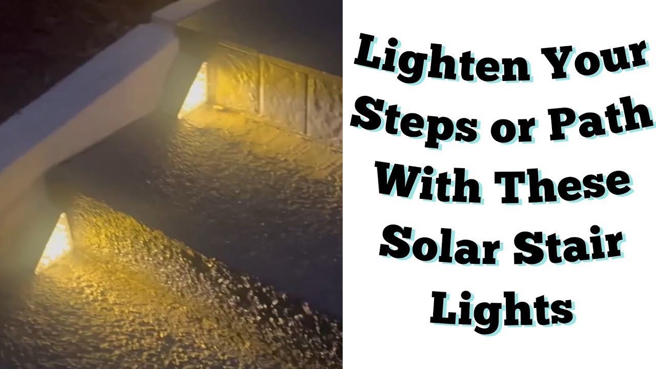 NIORSUN Solar Step Lights 6 Pack, Outdoor Stair Lights