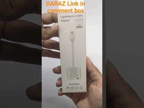 Apple Headphone 2 in 1 Jack Adapter LIGHTNING TO 3.5MM HEADPHONE JACK ADAPTER FOR IPHONE.