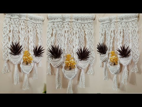 Three In One Macrame Plant Hanger. || Macrame Plant Hanger diy .