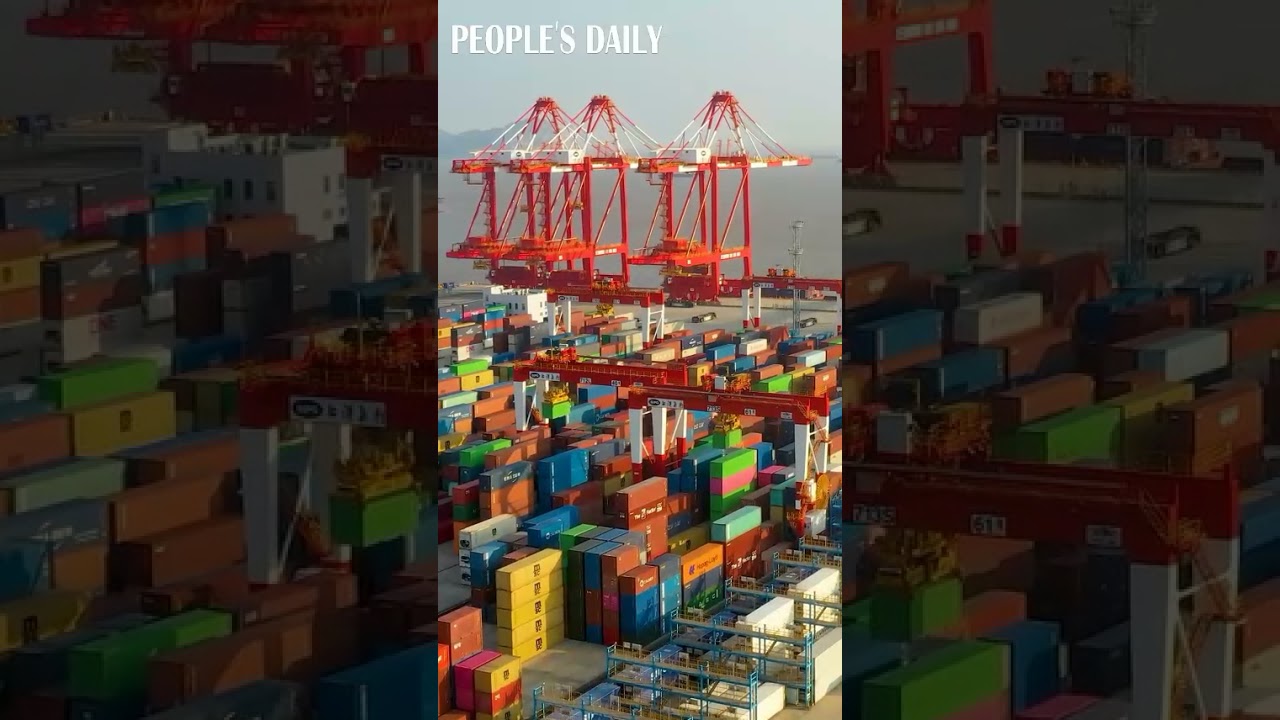 Yangshan Deep Water Port is the world's biggest automated container terminal
