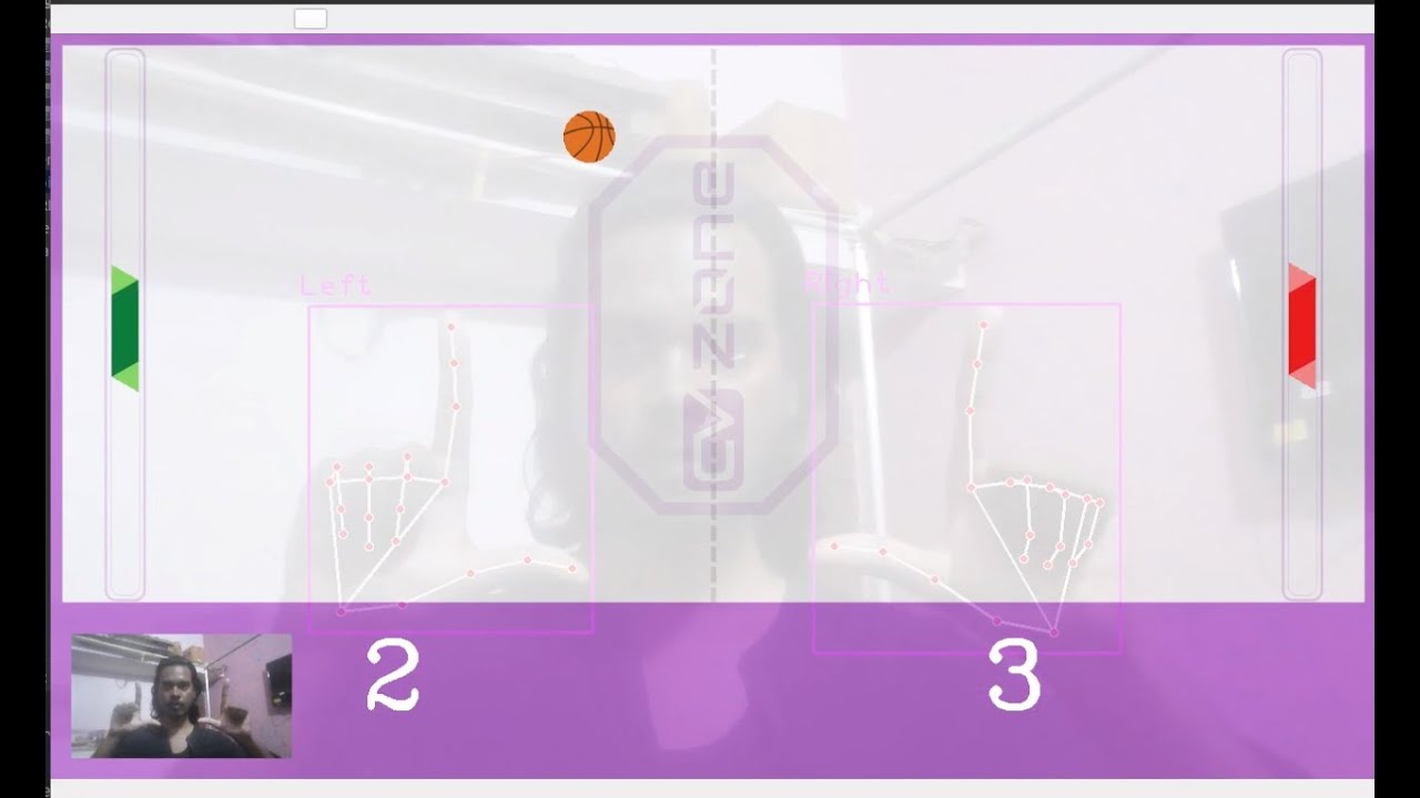 Virtual Ping Pong Game | Mediapipe Hand Detection | Python