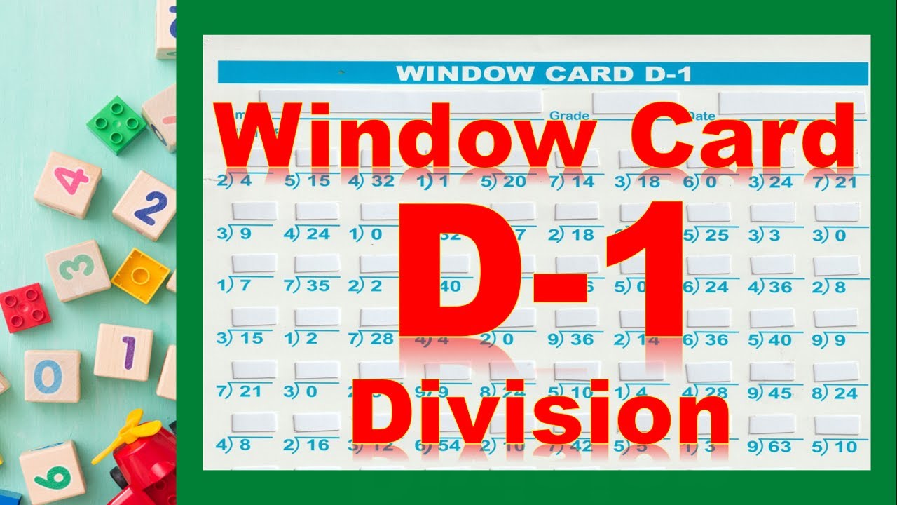 DIVISION DD CARD TEST || D-1 || SET 1 || WINDOW CARD