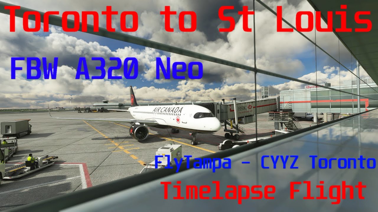 Microsoft Flight Simulator 2020: Timelapse Flight Toronto to St. Louis ...