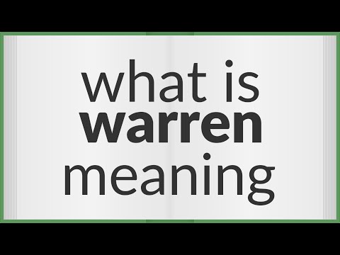 Warren | meaning of Warren