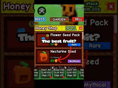New Nectarine Seed, is it the new best fruit in the game?