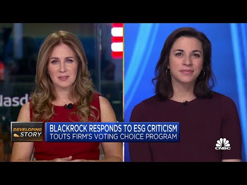 BlackRock touts firm's voting choice program in response to ESG critics