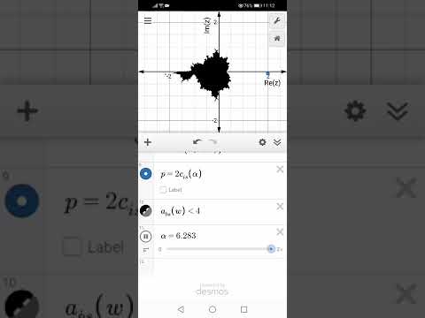 Mandelbrot Complex Power in Desmos test