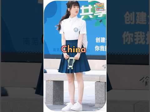 top 10 most beautiful school uniforms👗#shorts #like #subscribe #trending #@Hint_haven
