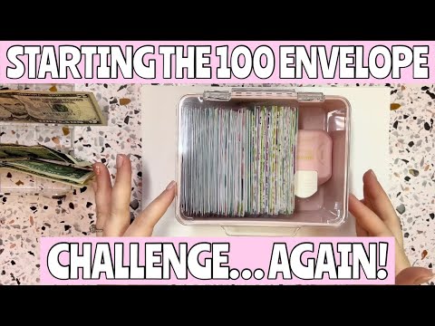 STARTING THE 100 ENVELOPE CHALLENGE AGAIN | How I plan to SAVE and Complete 100 Envelope Challenge!