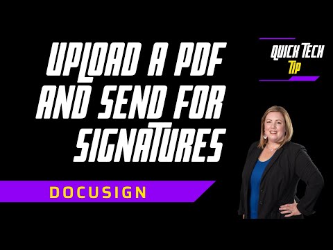 Upload PDF To Docusign & Send For Signatures