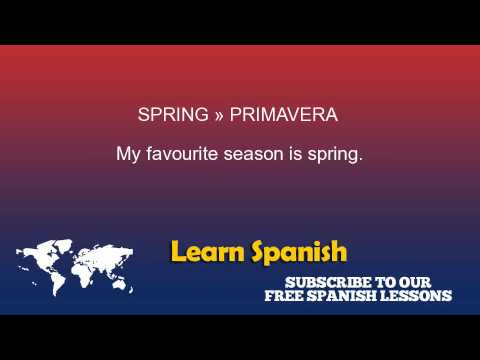 Spring in Spanish