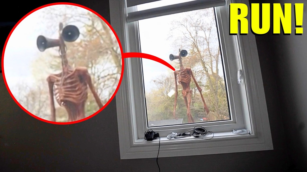 If you ever see Siren Head outside your window, RUN AWAY FAST AND CALL FOR HELP!! (It Attacked Us!!)