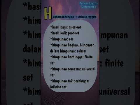 Bahasa Inggris Matematika (Qoutient) | Vocabulary of Mathematical English #english #math #shorts