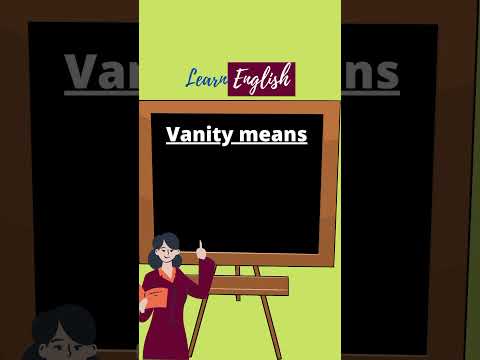Meaning of Vanity? | Vanity का मतलब? #shorts #learnenglishmeaning #youtubeshorts