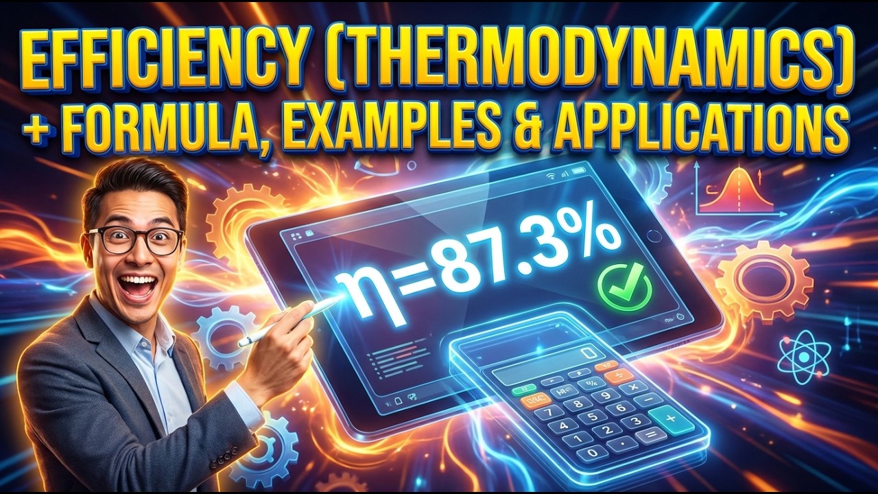Efficiency (Thermodynamics) Calculator + Formula, Examples & Applications