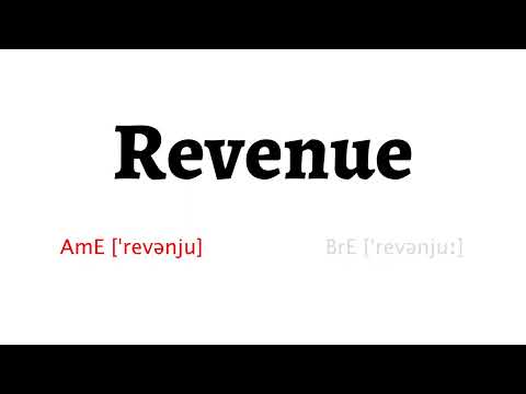 How to Pronounce revenue in American English and British English