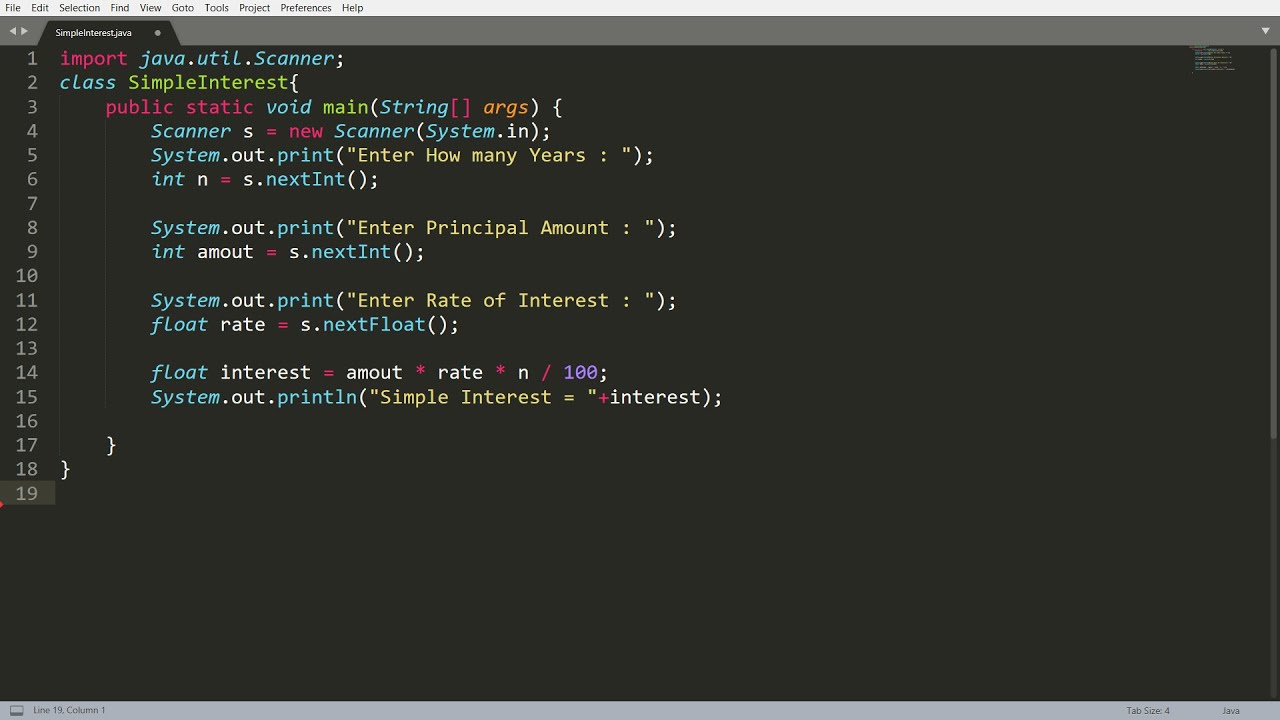 Java - Practical Demo to take input from the user using Scanner class