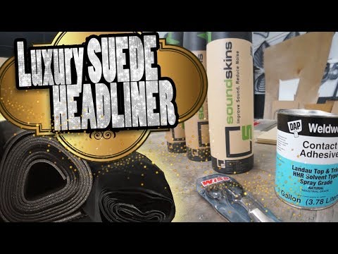 V.I.P. ULTRA-SUEDE HEADLINER and SoundSkins sound deadening the F150 system, PART 1 - AMPLIFIED #685