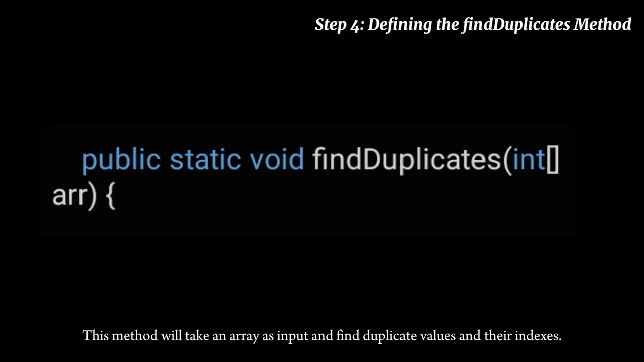 Java Tutorial: Finding Duplicate Values in an Array
