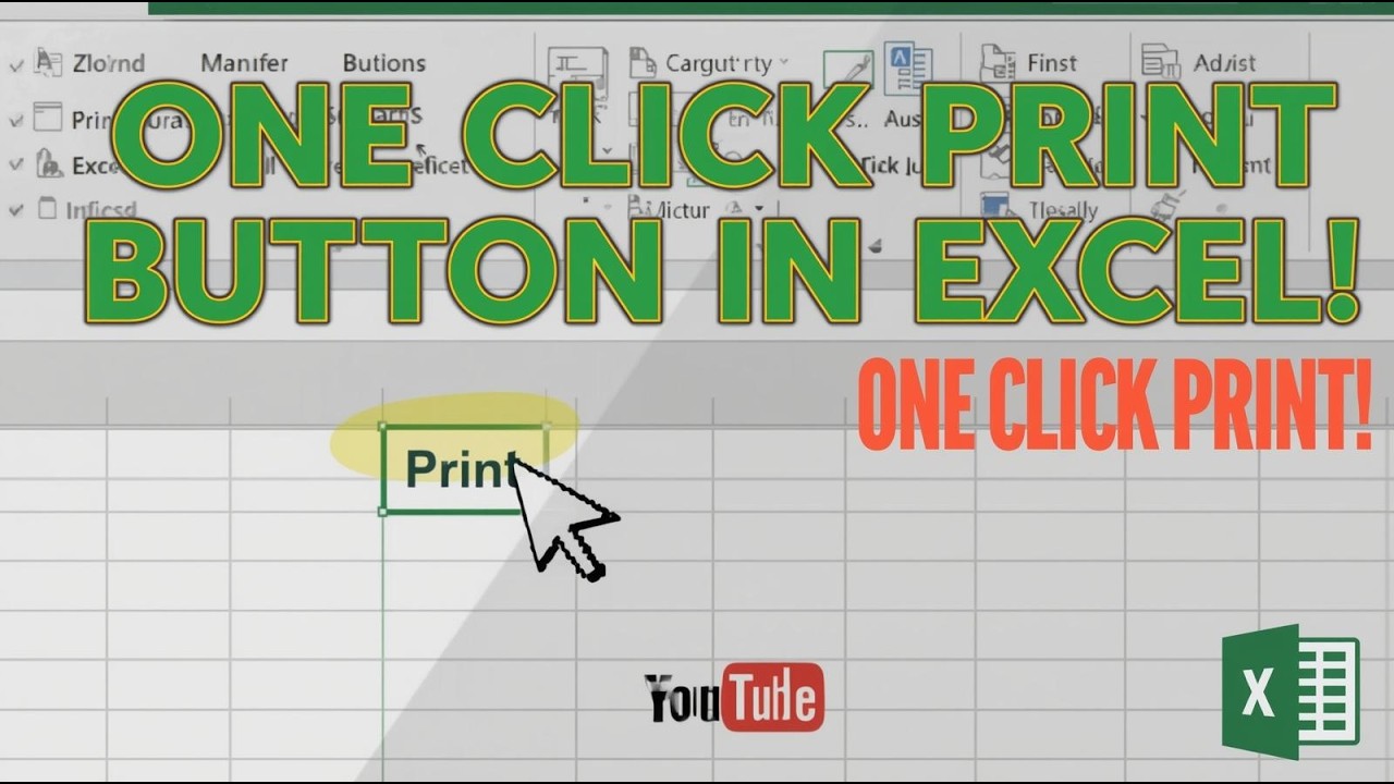 One-Click Excel Magic - How to Create a Print Button That Instantly Prints Your Sheet