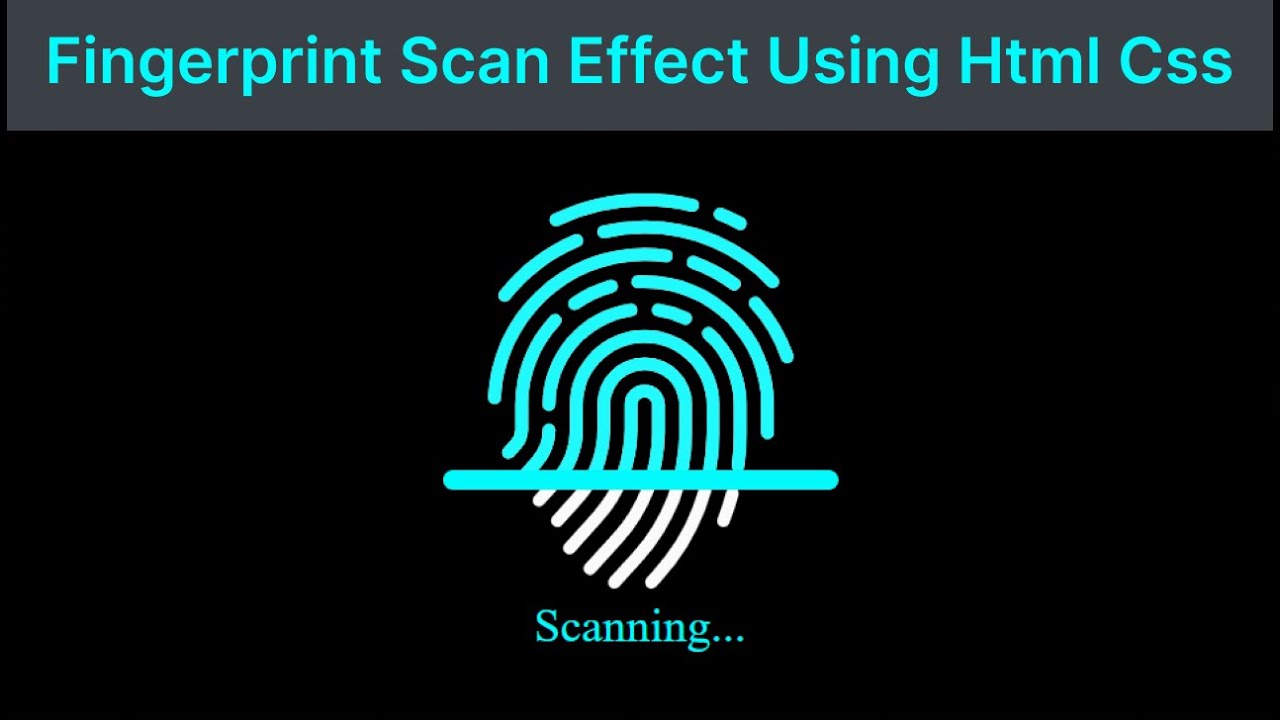 Fingerprint Scanner Animation with HTML & CSS Only (EASY Code!)
