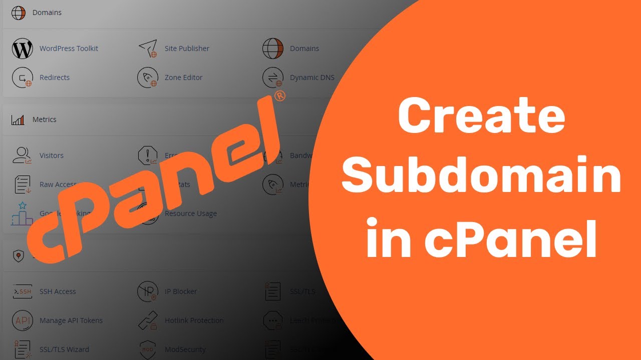 How To Create Subdomain in cPanel | cPanel Tutorial | cPanel Latest version (4K Video)