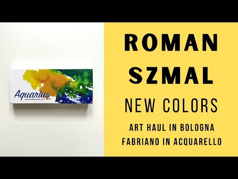 Roman Szmal new colors I brought home from Bologna watercolor conference: swatch and review