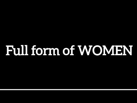 Full form of Women