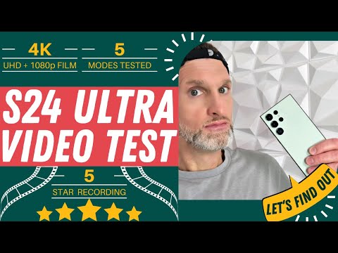 Samsung Galaxy S24 Ultra Video Review Test 4K UHD 1080p Selfie + Rear Camera vs Portrait Screen S23