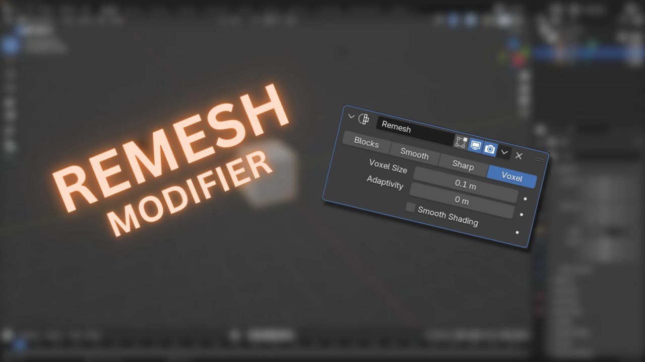 Redefine Your Models With The REMESH Modifier In Blender