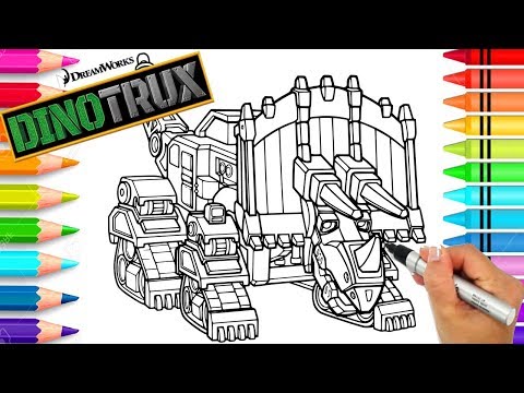 Dinotrux Dozer Coloring Page | Dinotrux Coloring Book | Printable Dozer Ty and Revvit Coloring Pages