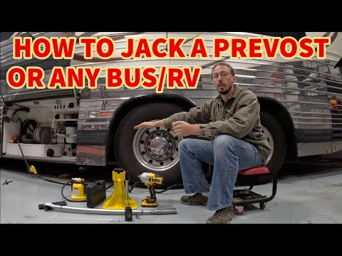 How to Jack Up a Prevost or any bus / RV (with links to tools)