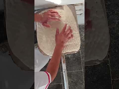 Baking one-meter breads in this amazing bakery!