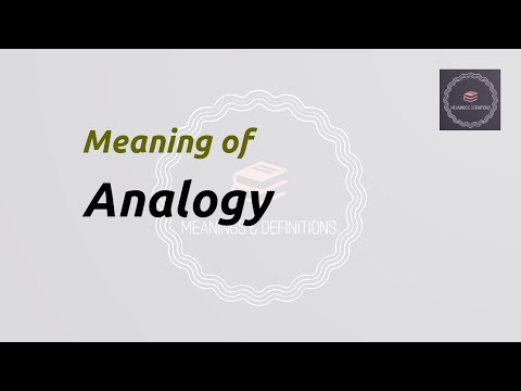 Meaning of "Analogy" (Noun) in Hindi | Analogy का मतलब हिंदी में