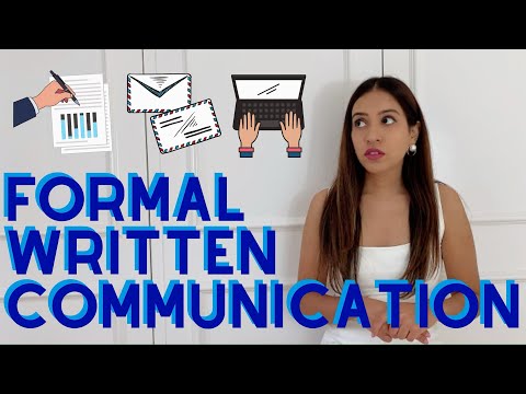 Formal WRITTEN communication | TIPS for emails, reports for business