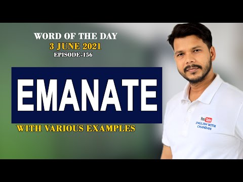 WORD OF THE DAY EPISODE -156 || EMANATE