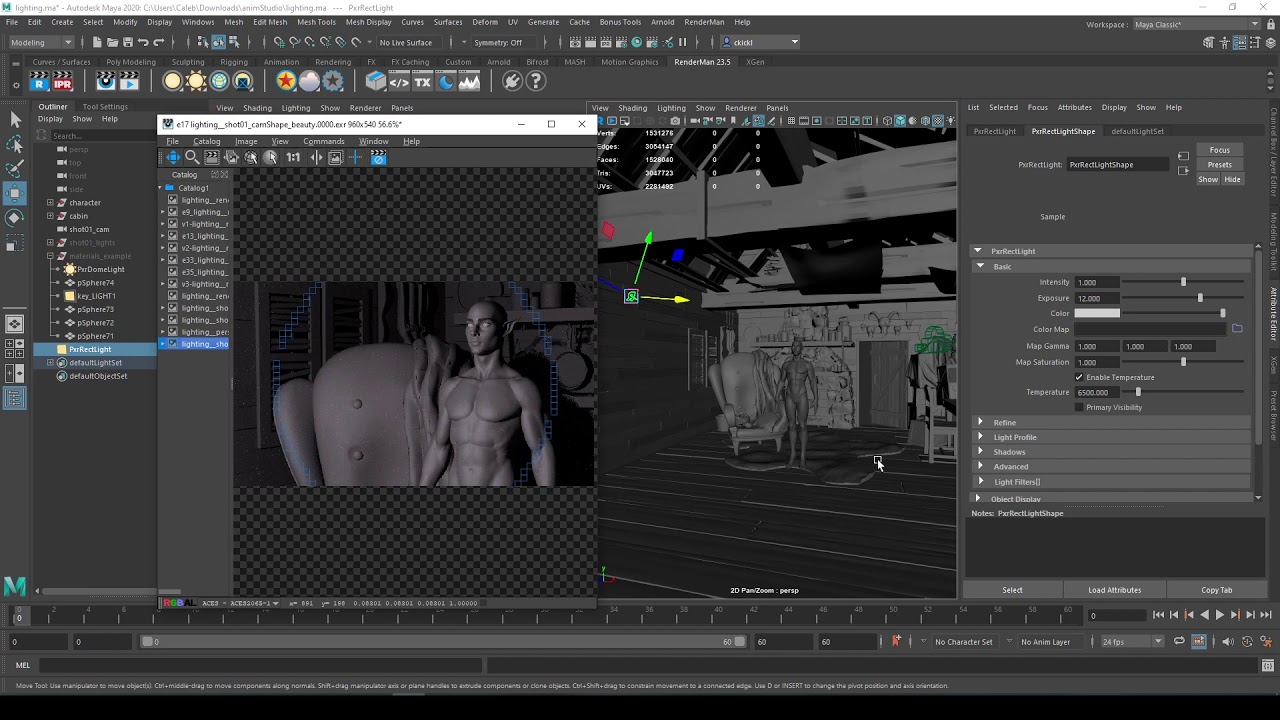 Renderman Lighting Demo