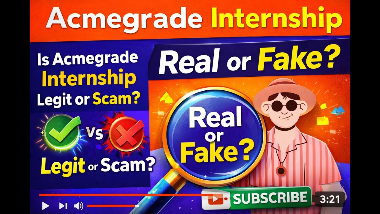 Truth About Acmegrade Internship | Real or Fake? Complete Details
