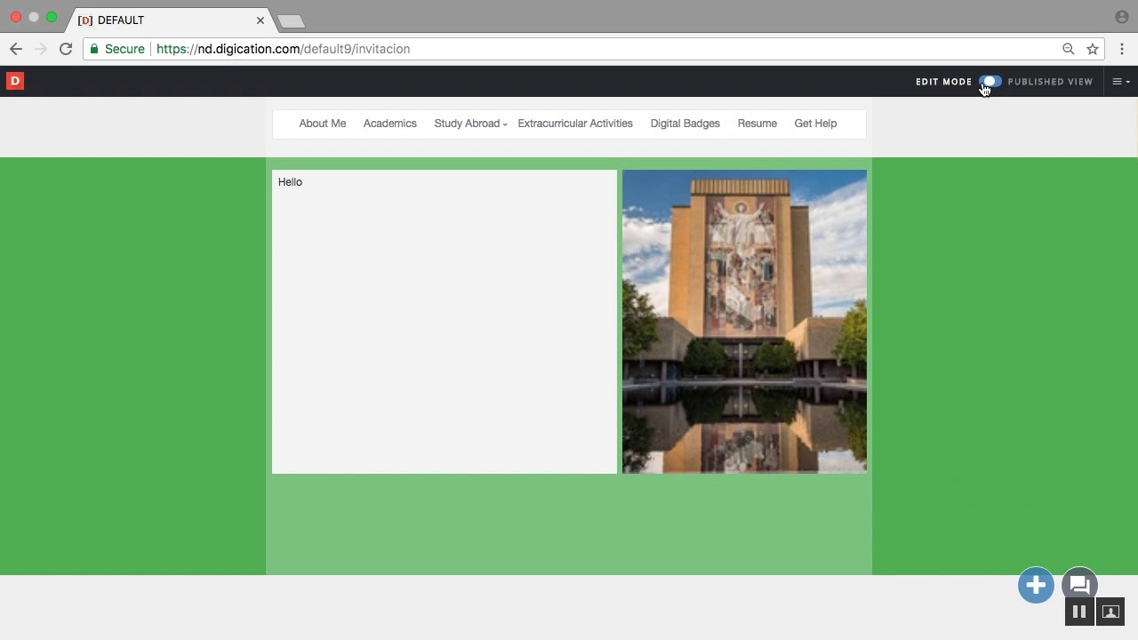 New Digication ePortfolio Tutorial