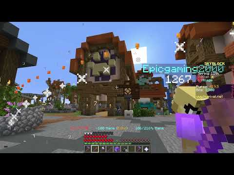 More Mythical Beast Combat & Upgrade Farming Sack: Magzie's Hypixel Skyblock Playthrough! EP:42