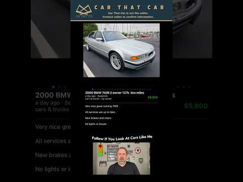 2000 BMW 740il 2 owner 137k low miles. Very nice great running 740il All services are up to date.